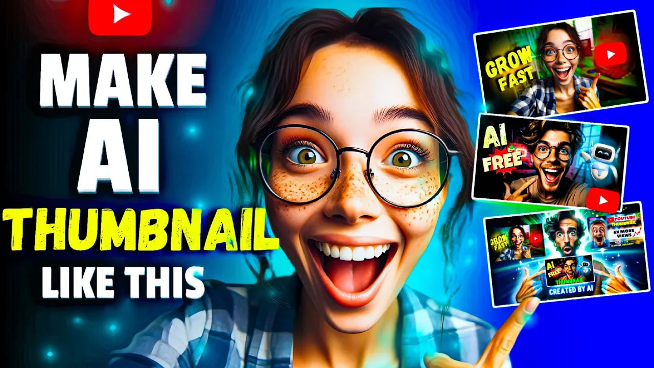 How I make VIRAL Thumbnails Using AI ?|| AI thumbnail generator